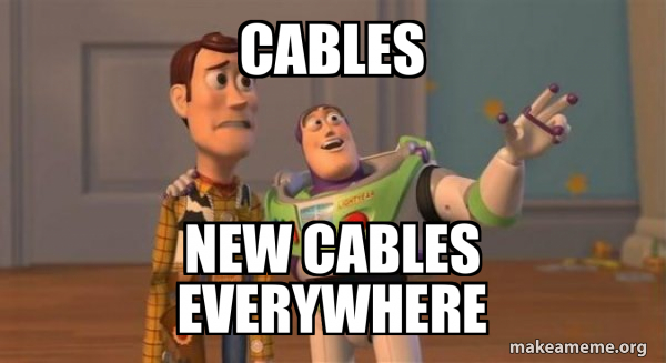 CABLES NEW CABLES everywhere - Buzz and Woody (Toy Story) Meme Meme ...