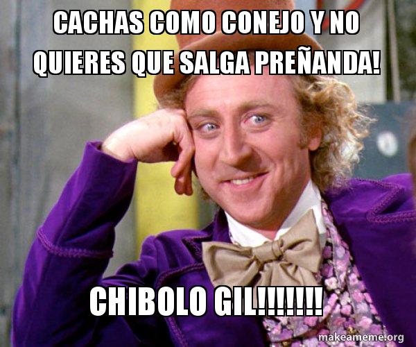 CACHAS COMO CONEJO Y NO QUIERES QUE SALGA PREÃ‘ANDA! CHIBOLO GIL ...
