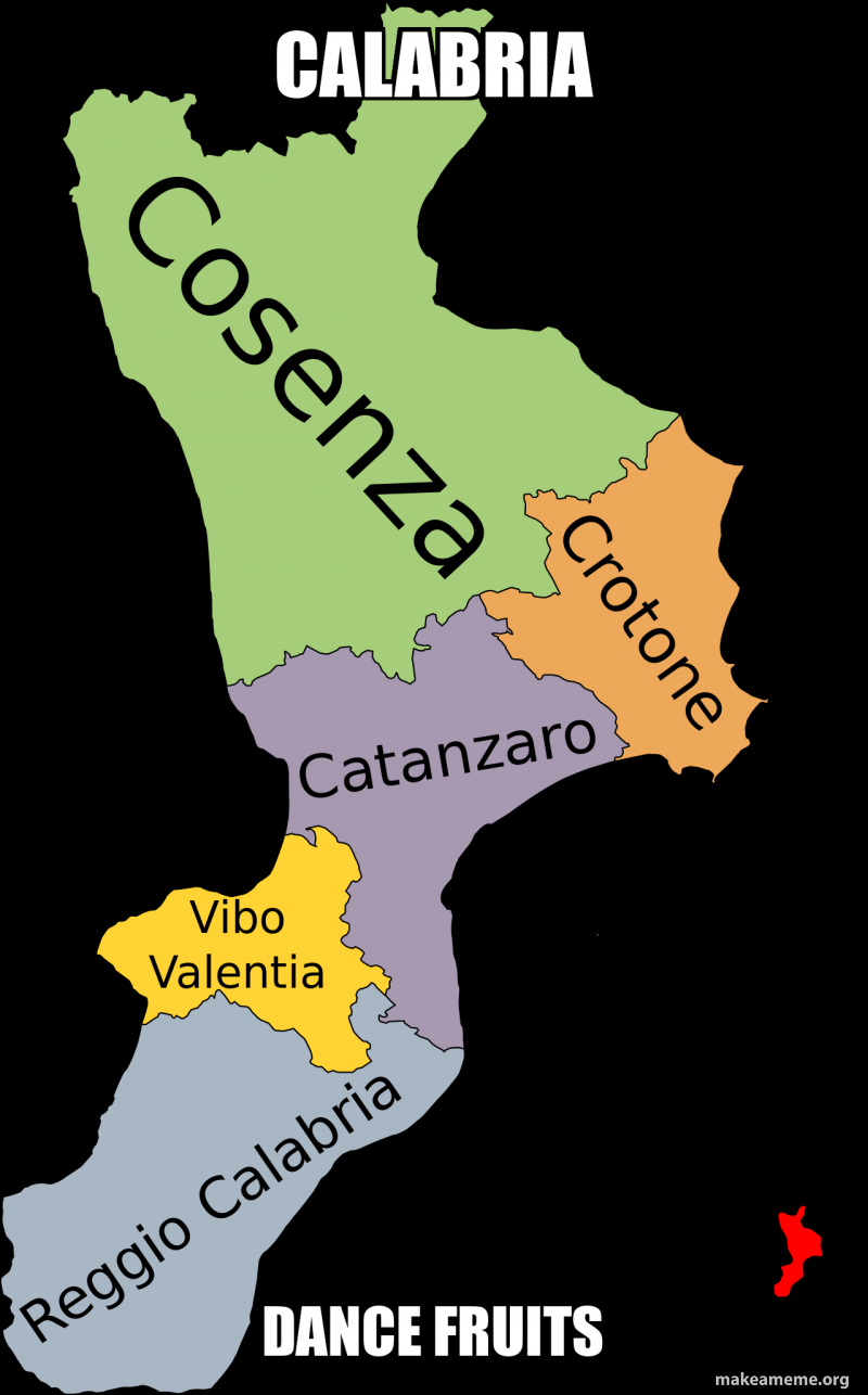 CALABRIA Dance Fruits Meme Generator