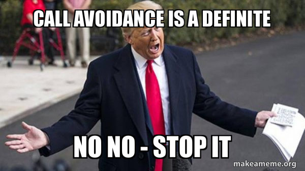 Call avoidance is a definite NO NO - STOP IT - Trump - Impeachment Quid ...