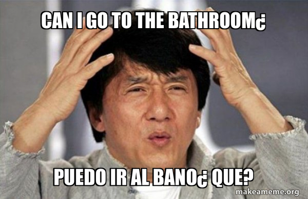 CAN I GO TO THE BATHROOM¿ PUEDO IR AL BANO¿ QUE? - Jackie Chan Why ...