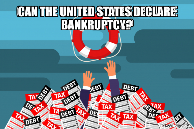 Can the united states declare Bankruptcy? Meme Generator
