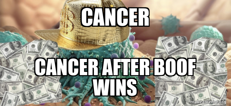 Cancer Cancer after boof wins Meme Generator