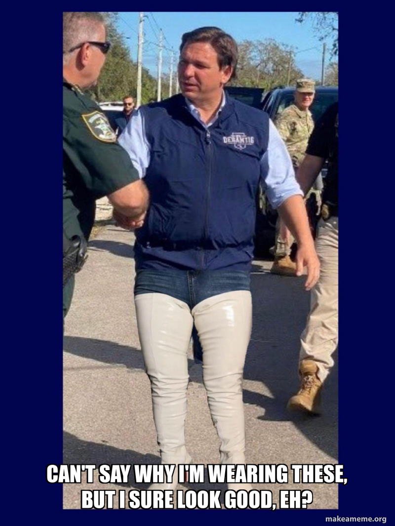 can't say why i'm wearing these, but i sure look good, eh? Meme Generator