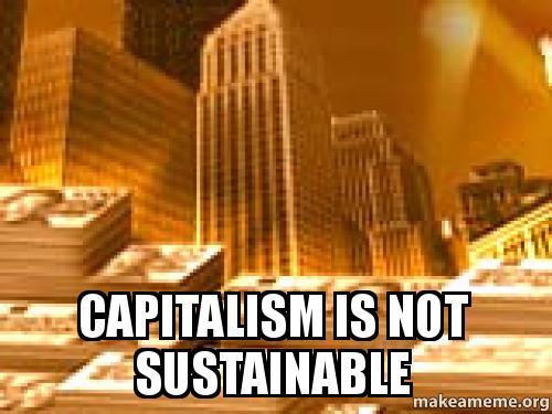 CAPITALISM IS NOT SUSTAINABLE Meme Generator