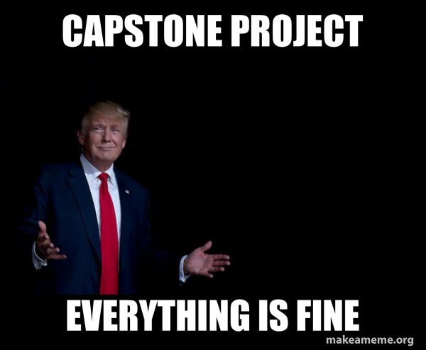 Capstone Project Everything is fine - Trump Everything is FIne Meme ...