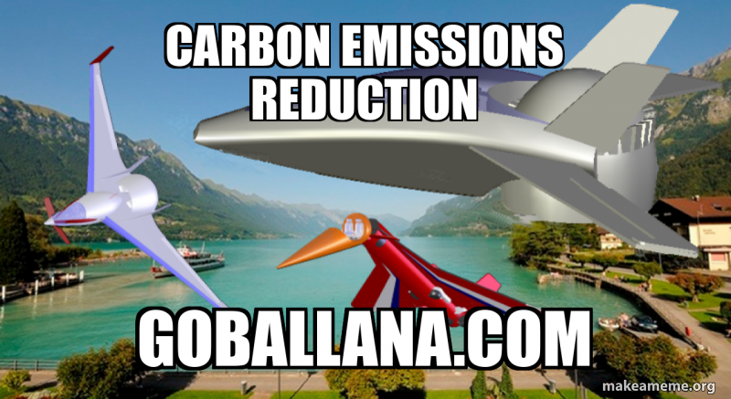 Carbon emissions reduction goballana.com Meme Generator