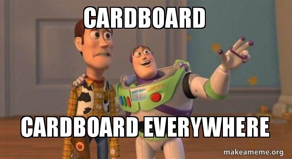 Cardboard Sois Memes Vintage Vibes Archives Making Make Believe