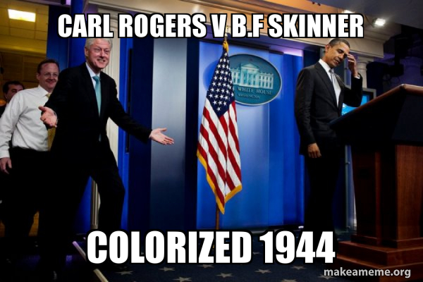 Carl Rogers V B.F Skinner Colorized 1944 - Inappropriate Timing Bill ...