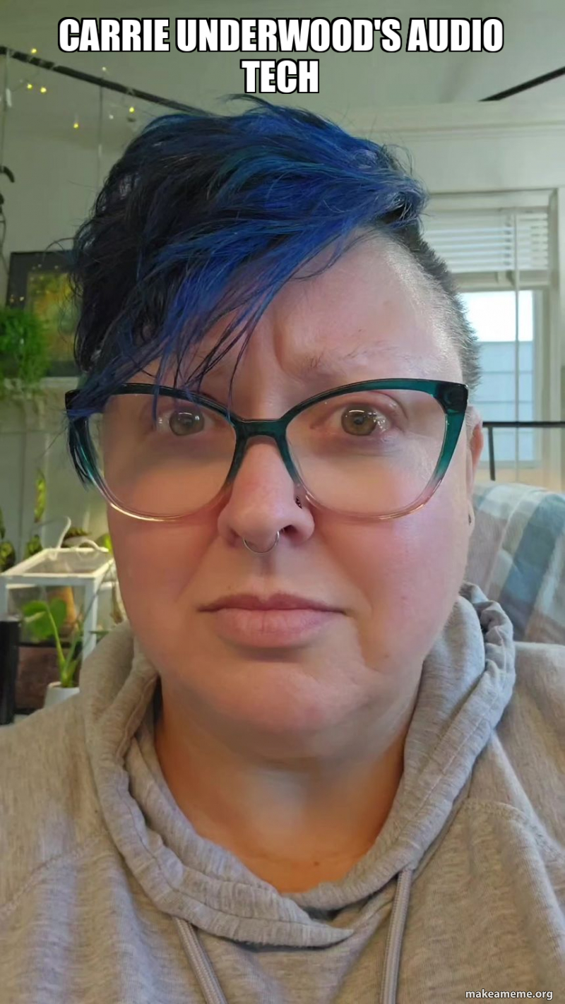 Carrie underwood's audio tech Meme Generator