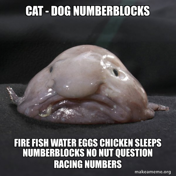 cat - dog numberblocks fire fish water eggs chicken sleeps numberblocks ...