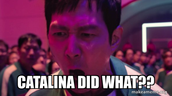 Catalina did what?? - I've Played These Games Before Meme Generator