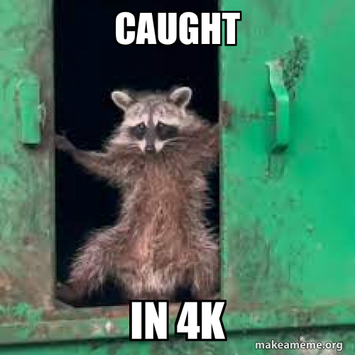 Caught in 4k Meme Generator