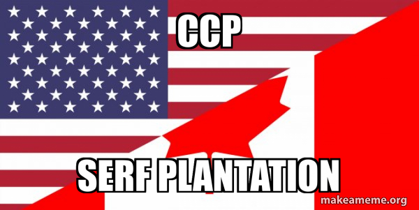 ccp serf plantation - USA vs Canada Meme Generator