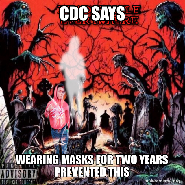 Cdc says Wearing masks for two years prevented this Meme Generator