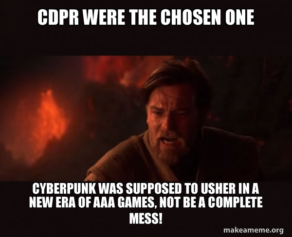 CDPR were the chosen one cyberpunk was supposed to usher in a new era ...