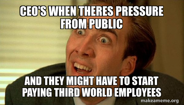 CEO's when theres pressure from public and they might have to start ...