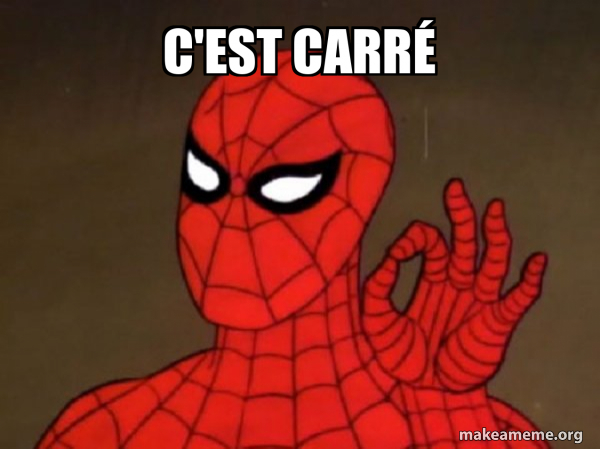 c'est carré - Spiderman - Care factor Zero Meme Generator