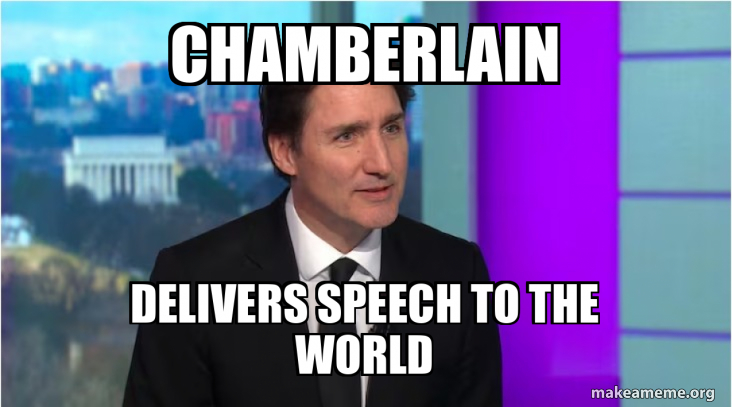 Chamberlain delivers speech to the world Meme Generator