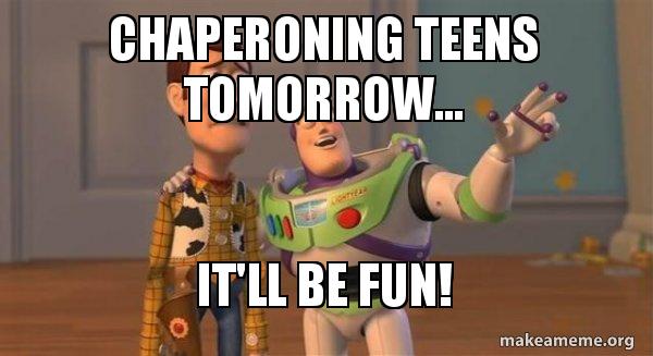 Chaperoning teens tomorrow... It'll be fun! - Buzz and Woody (Toy Story ...