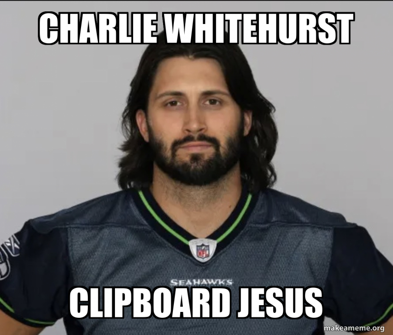 charlie whitehurst clipboard jesus Meme Generator