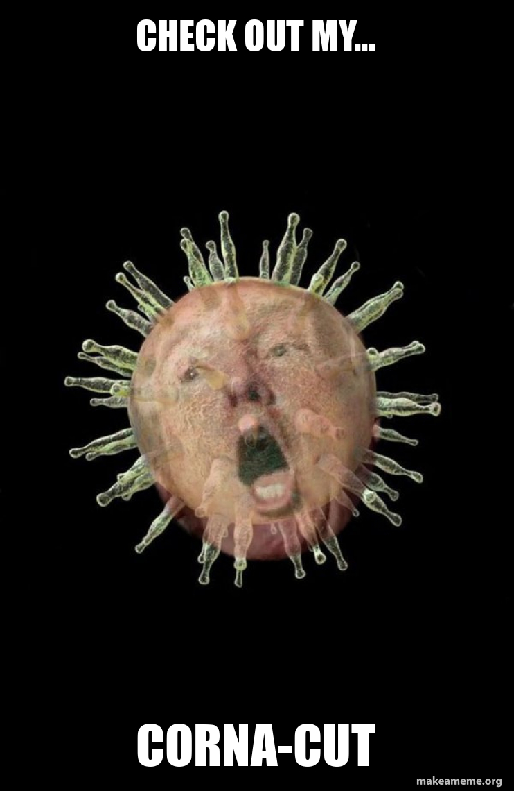 Check out my... Corna-cut - Trumpvirus TrumpPandemic Meme Generator