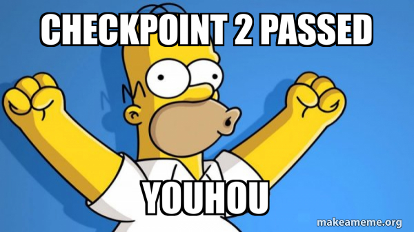 CHeckpoint 2 passed Youhou - Happy Homer Meme Generator