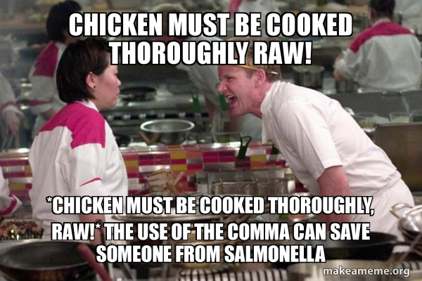 chicken must be cooked thoroughly raw! *chicken must be cooked ...