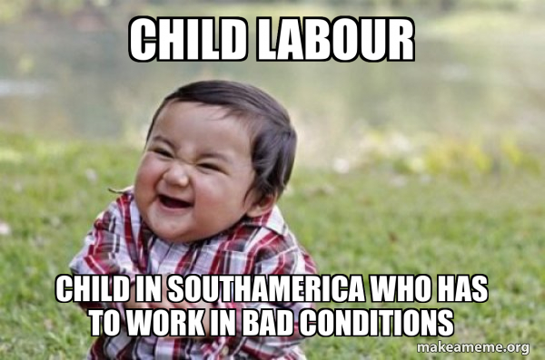 child labour child in southamerica who has to work in bad conditions ...