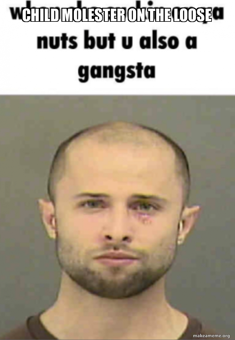 Child molester on the loose Meme Generator