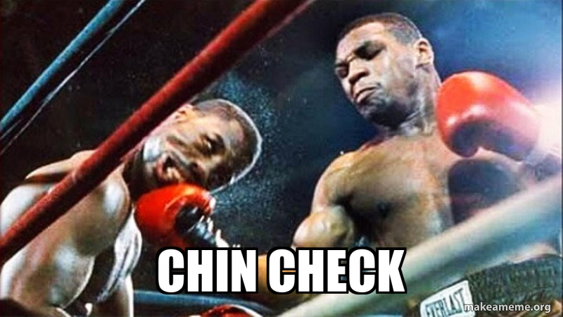chin check Meme Generator