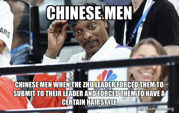 chinese men chinese men when the Zhu leader forced them to submit to ...