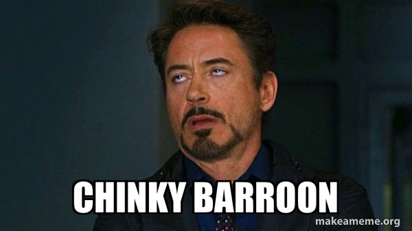 chinky barroon - Tony Stark Eye Roll Meme Generator