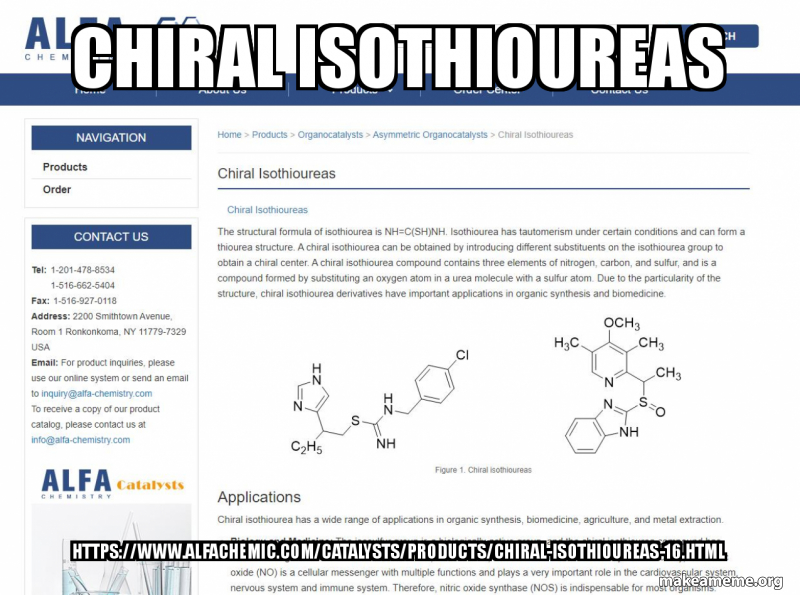 Chiral Isothioureas https://www.alfachemic.com/catalysts/products ...