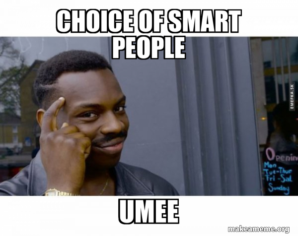 Choice of smart people Umee - Roll Safe Black Guy Pointing at His Head ...