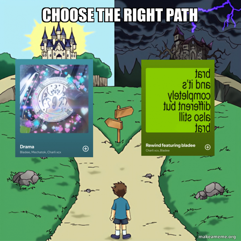 Choose the right path Meme Generator