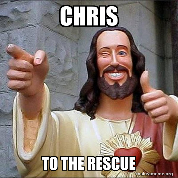 CHRIS to the rescue - Cool Jesus Meme Generator