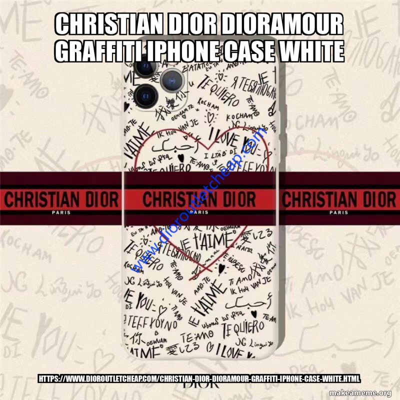 Christian Dior Dioramour Graffiti iPhone Case White https://www ...