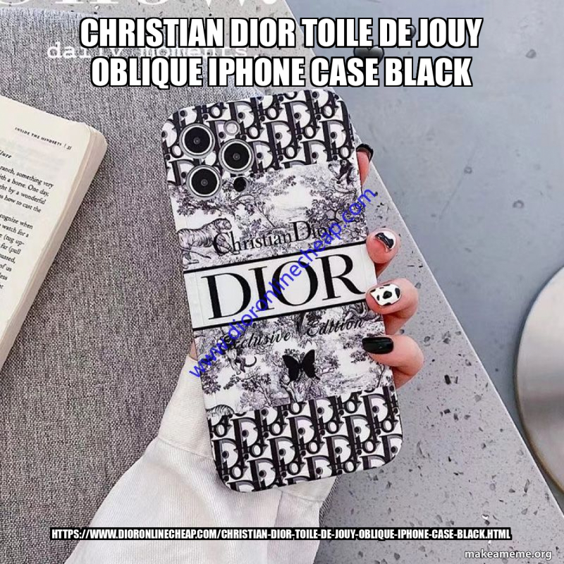 Christian Dior Toile De Jouy Oblique iPhone Case Black https://www ...
