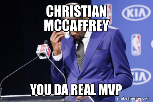 Christian mccaffrey You Da Real MVP - Kevin Durant You Da The Real Mvp ...