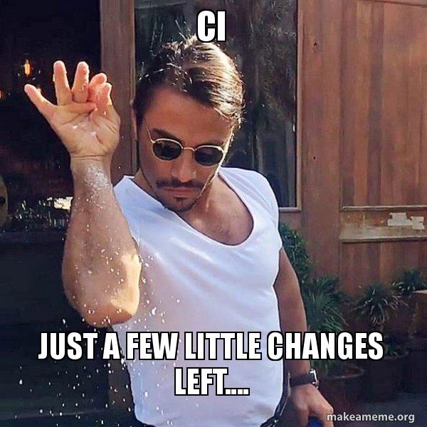 CI just a few little changes left.... - SaltBae or Salt Bae Meme Generator
