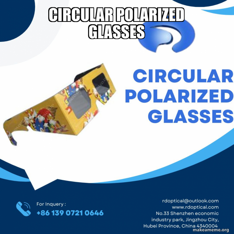 Circular Polarized Glasses Meme Generator