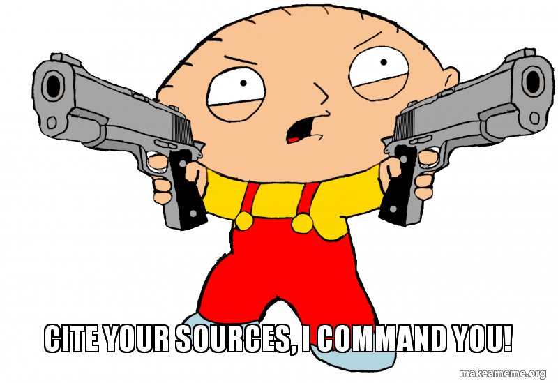 cite your sources, i command you! Meme Generator