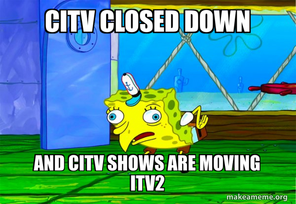 CITV Closed Down and Citv Shows are moving ITV2 - Mocking SpongeBob ...