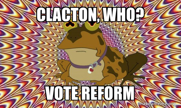 Clacton, who? Vote Reform - Hypnotoad Meme Generator