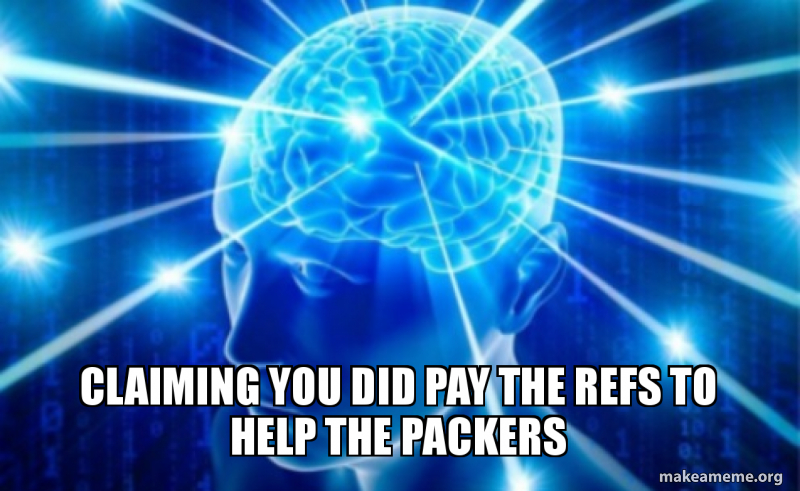 I saw a lot of ref memes so I decided to make my own. : r/NFCNorthMemeWar