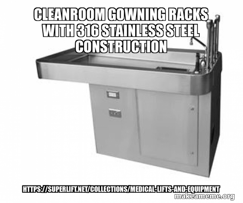 Cleanroom gowning racks with 316 stainless steel construction https ...