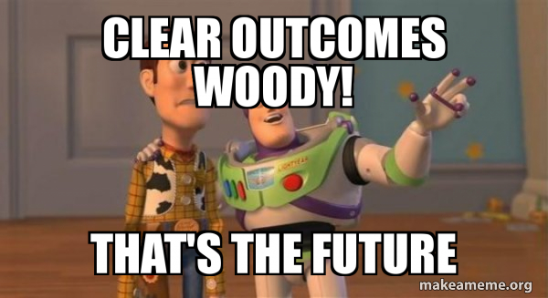 Clear outcomes Woody! That's the future - Buzz and Woody (Toy Story ...
