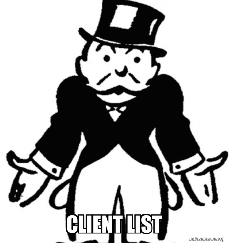 client list Meme Generator