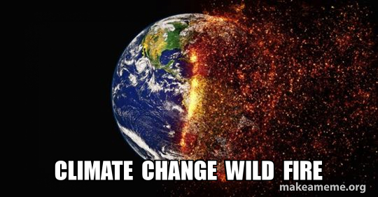 CLIMATE CHANGE WILD FIRE Meme Generator